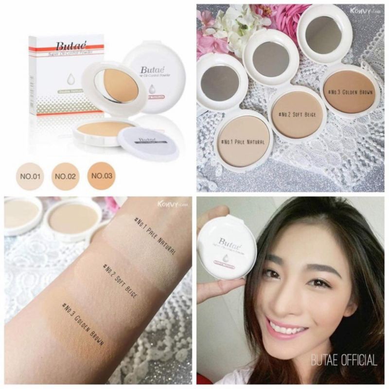 💯% Original Thailand BUTAE SUPER OIL CONTROL COMPACT POWDER With Sponge ...