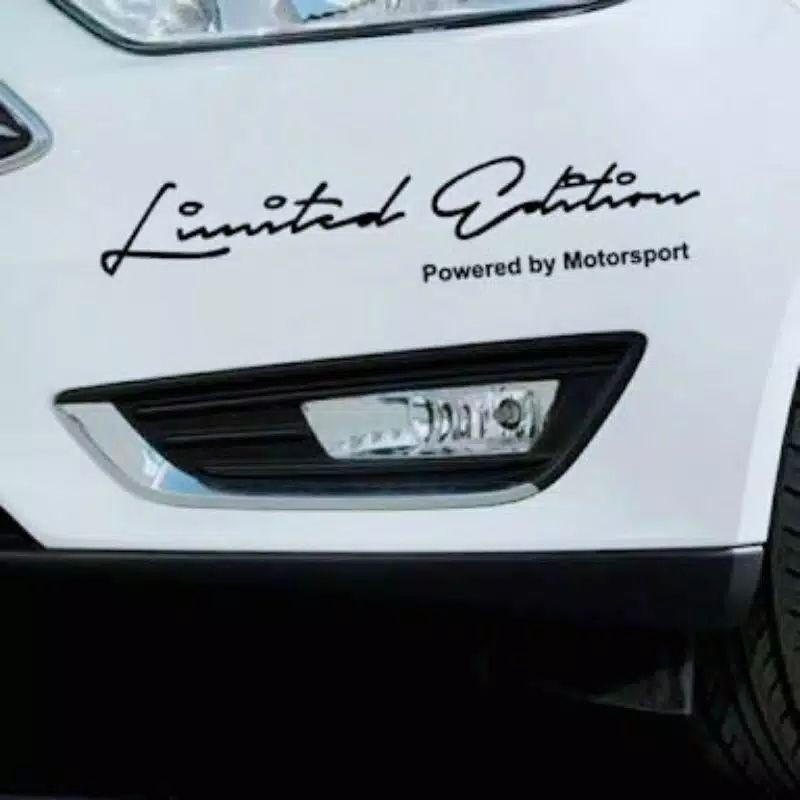 STICKER LIMITED EDITION POWERED BY MOTORSPORT CUTTING | Shopee Malaysia