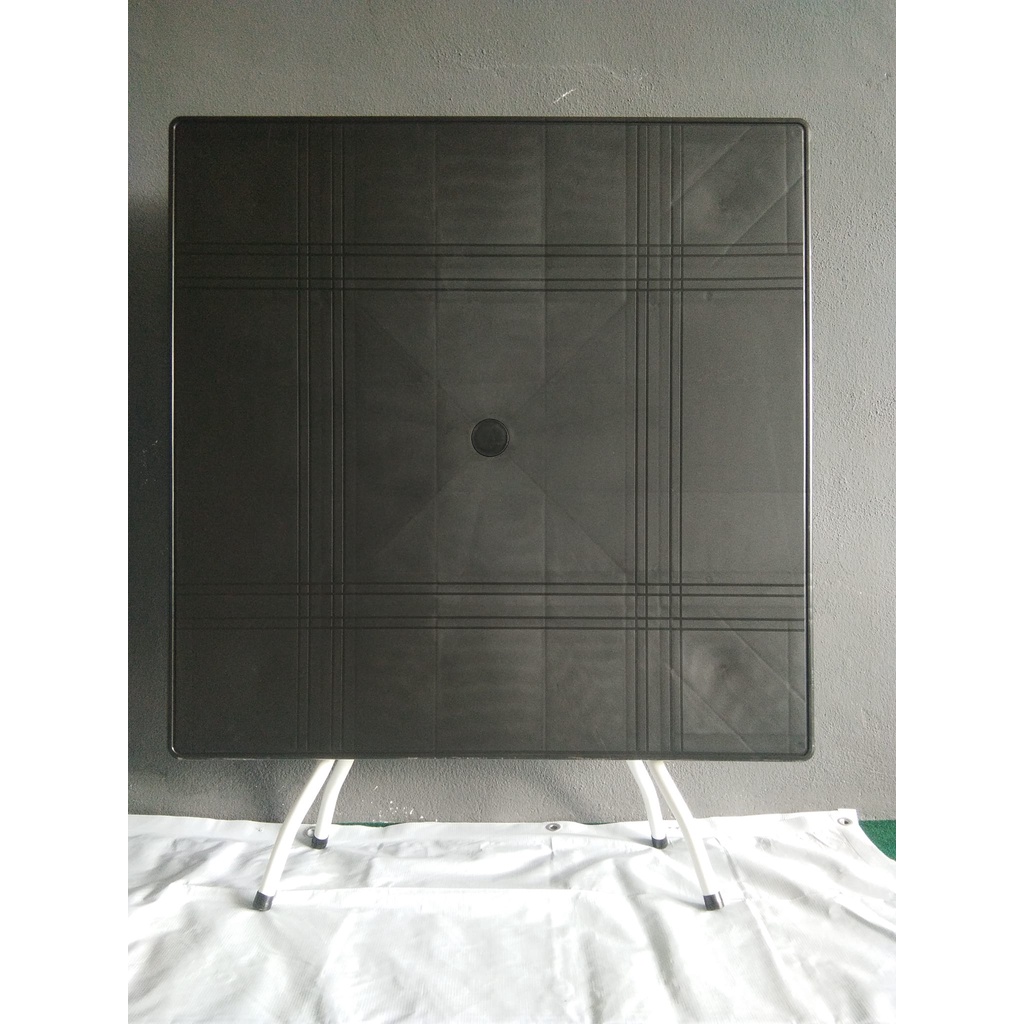 MEJA PETAK LIPAT PLASTIK SAIZ 3X3 / MEJA MAKAN 4ORANG | Shopee Malaysia