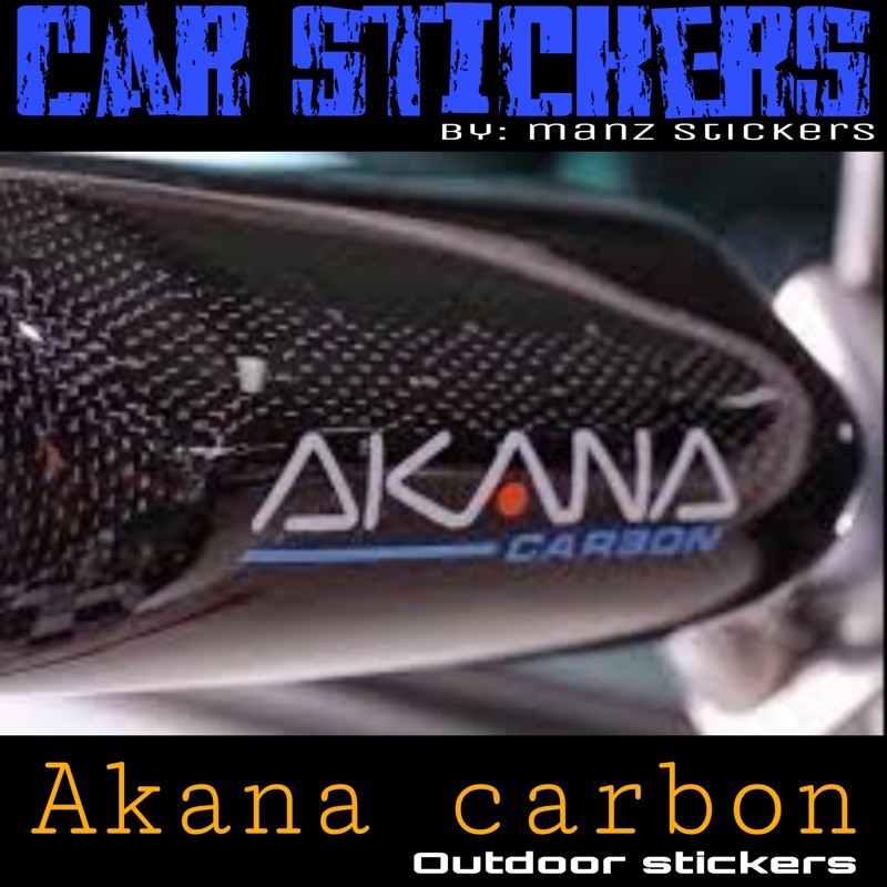 [24 HOURS SHIP] STIKER KERETA AKANA CARBON / CAR STICKER AKANA CARBON ...
