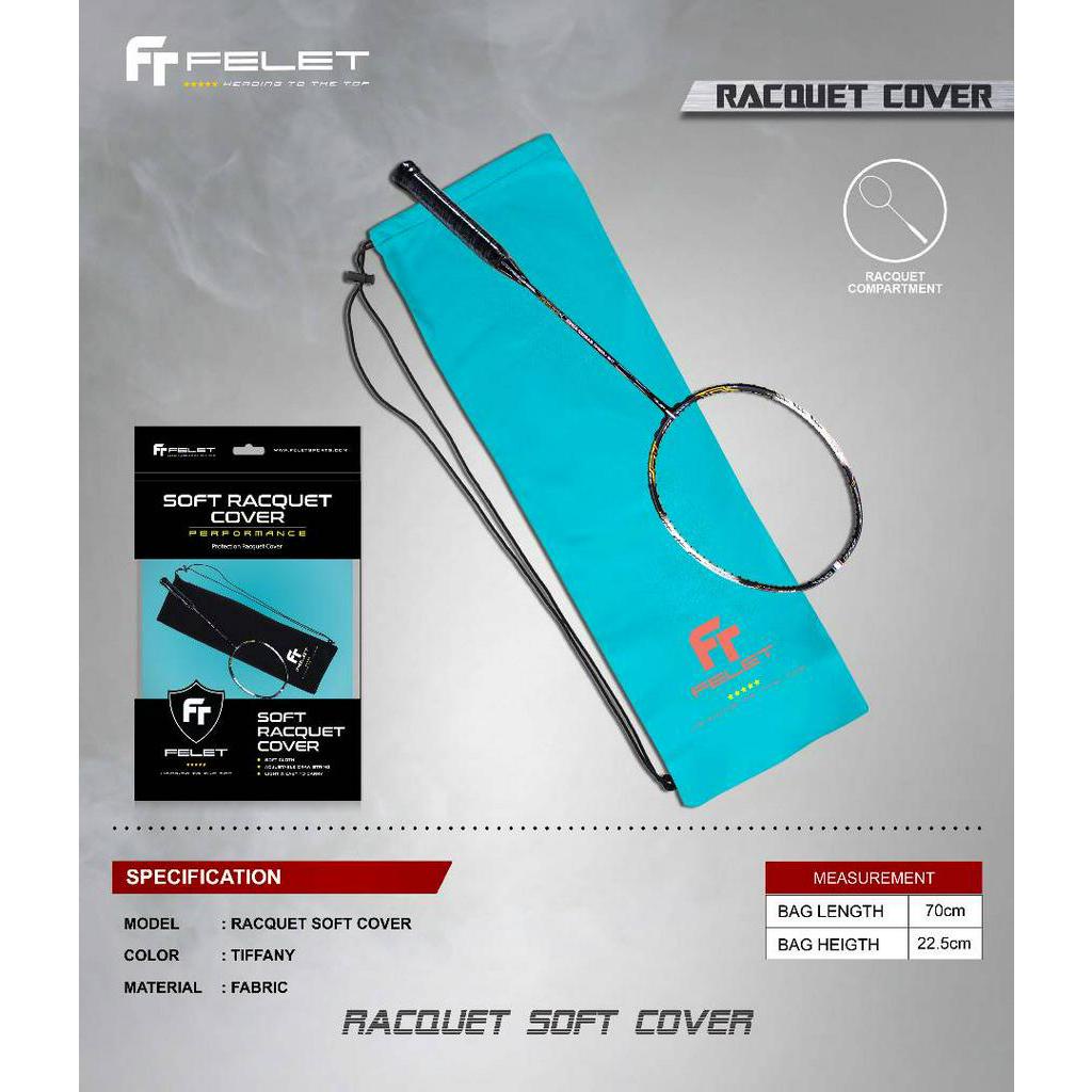 Felet Racquet soft Cover Racket Cover COVER FULL COVER HOLDS UP 1 - 2 ...