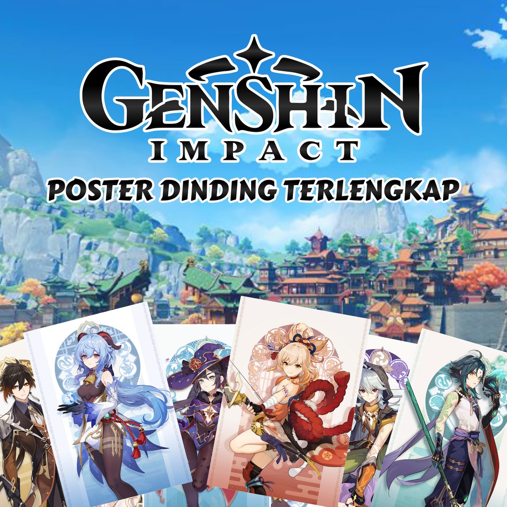 Genshin IMPACT POSTER | Shopee Malaysia