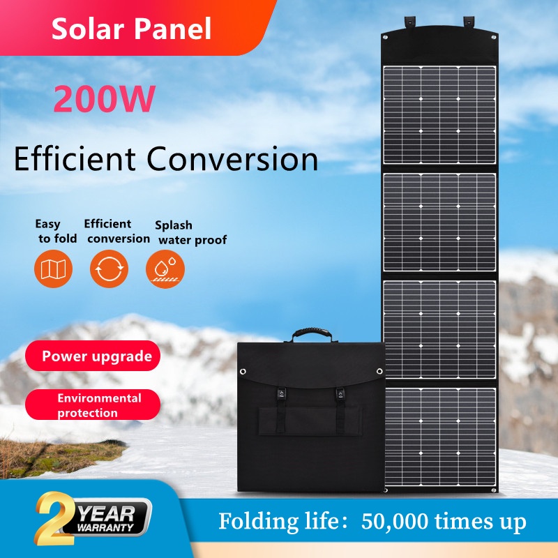 Solar Panel 200W Photovoltaic Power Generation Panel Home Outdoor ...