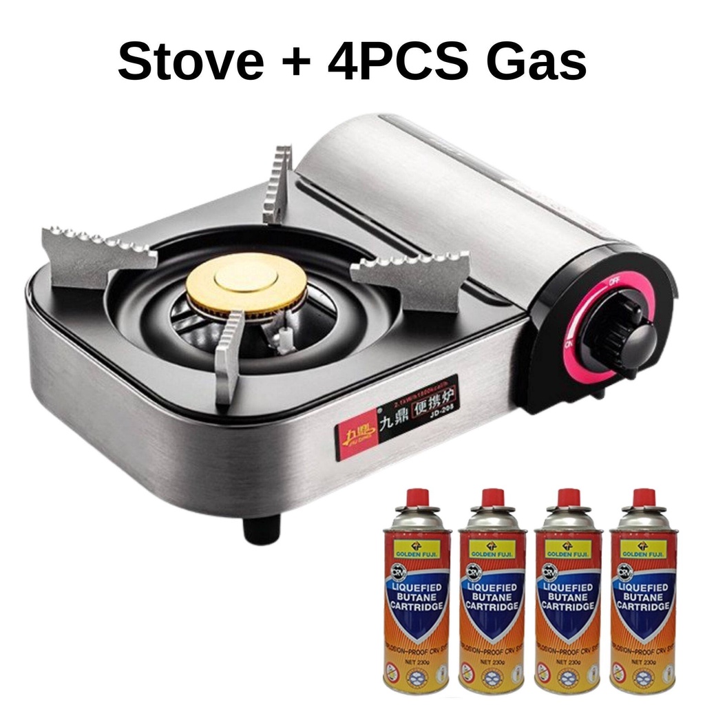 Portable Mini Camping Gas Stove Butane Cooker for Picnic Hiking ...