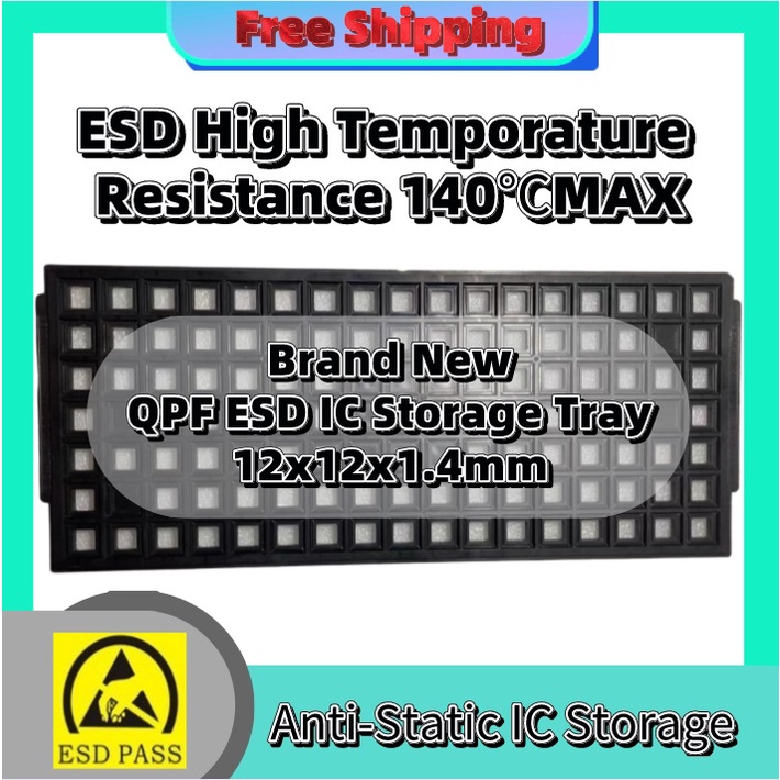 ICT119 Brand New ESD (12x12mm) QFP High Temperature Resistance 140℃MAX ...