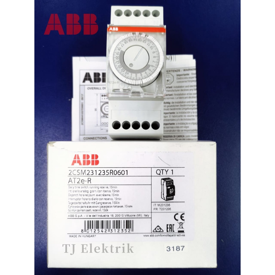 Abb Ad1co R 24hr Time Switch Din Rail Shopee Malaysia