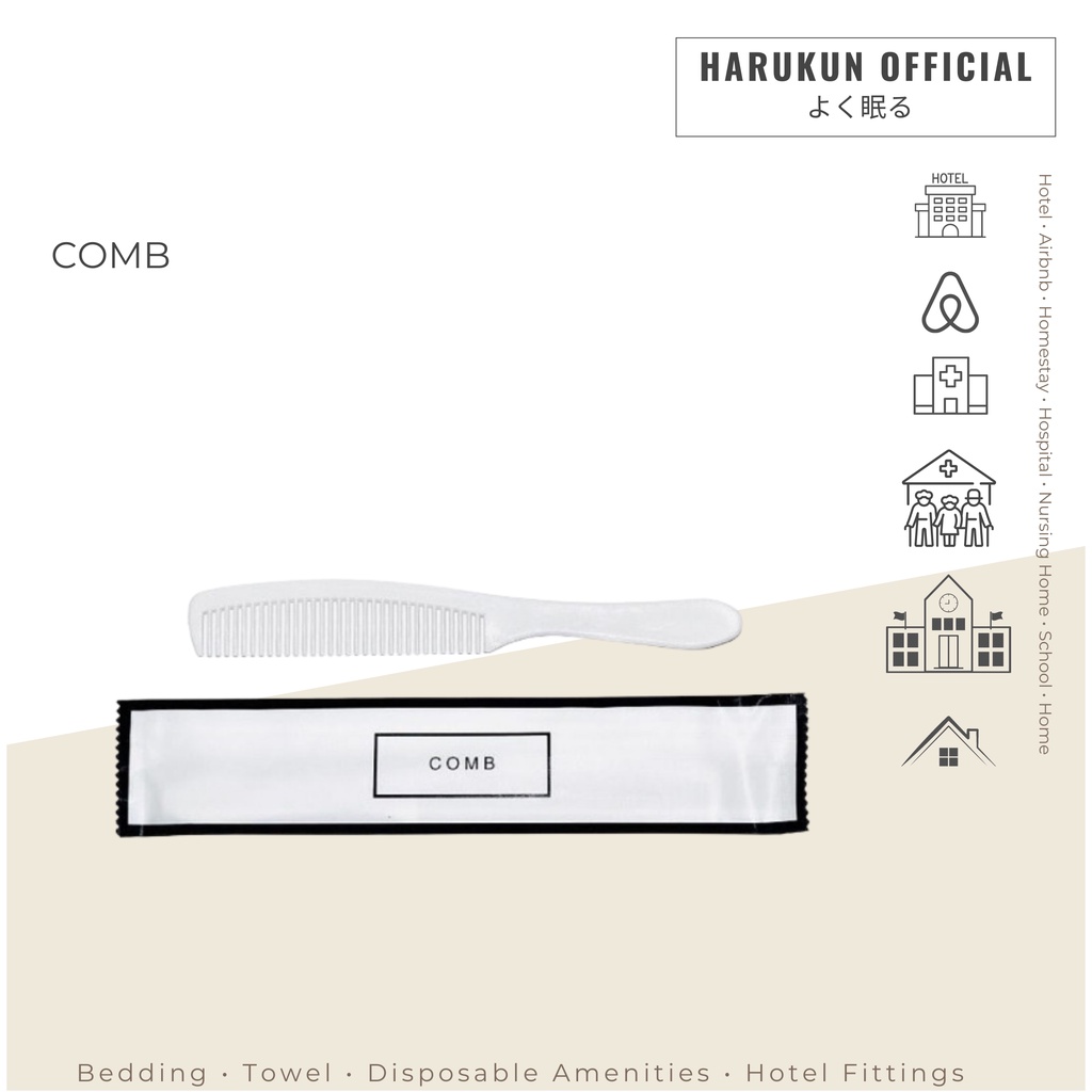 Disposable Comb For Hotel & Airbnb | Shopee Malaysia