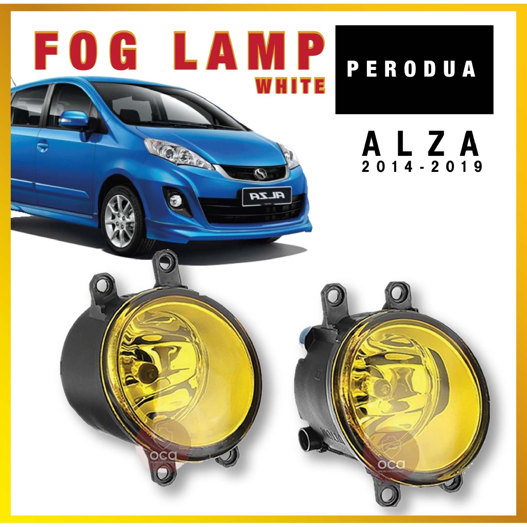 Alza fog lamp (2009-2019)- yellow with bulb | Shopee Malaysia