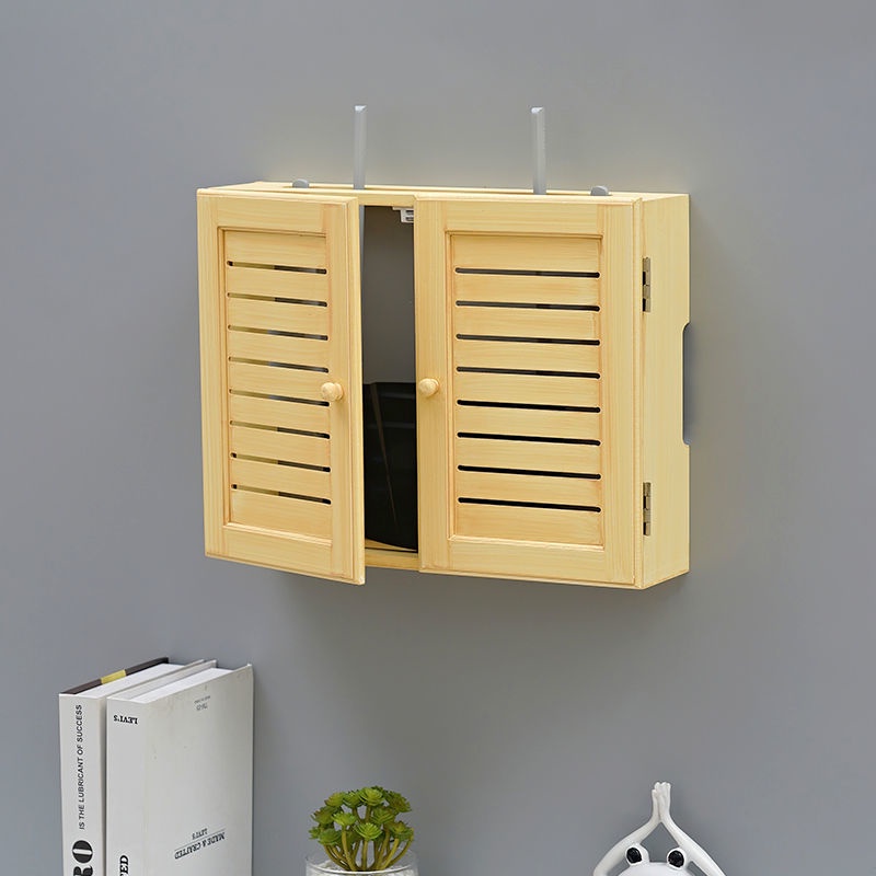 Ready Stock Perforation-Free Wireless Router Storage Box Wall-Mounted ...