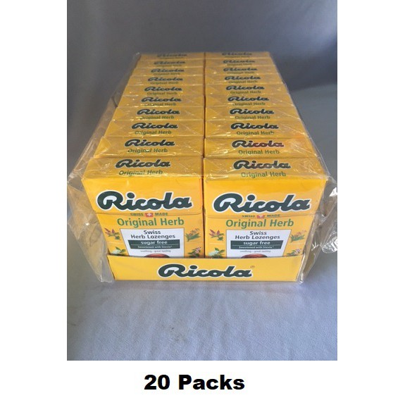 20 Pcks Ricola Sugar Free Original Herb Swiss Herb Candy 45g Each | Shopee Malaysia