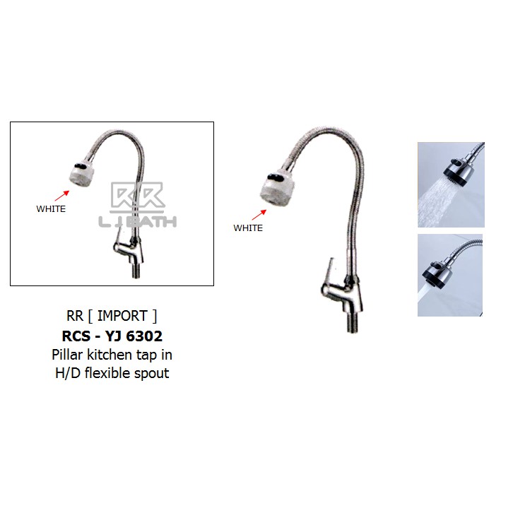 RCS - YJ 6302 / RCS - YJ 6303A Pillar / Wall kitchen tap in H/D ...