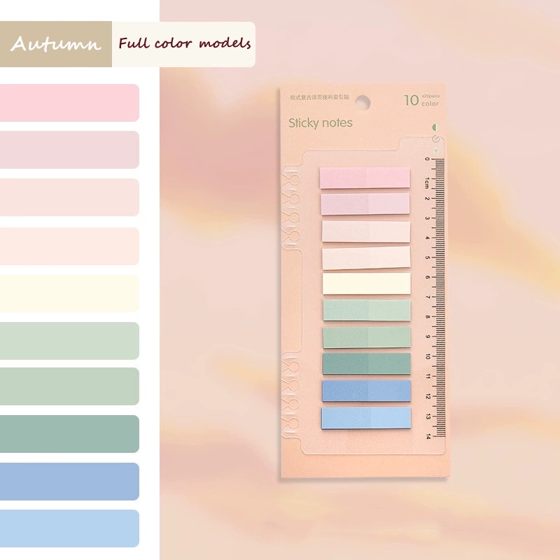 Simple Morandi Color Index Sticker Learning Office Stationery Color ...