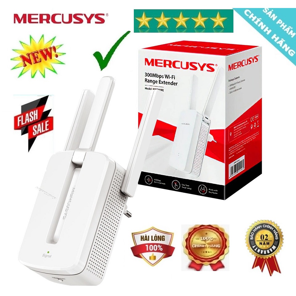 Mw300re Mercusys 300Mbps WiFi Extender with 3 External Antennas ...