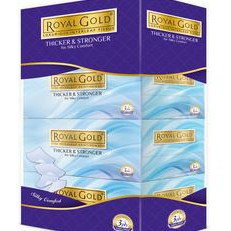 Royal Gold Facial Tissue Luxurious White Tissue (3ply x 4box x 80s ...