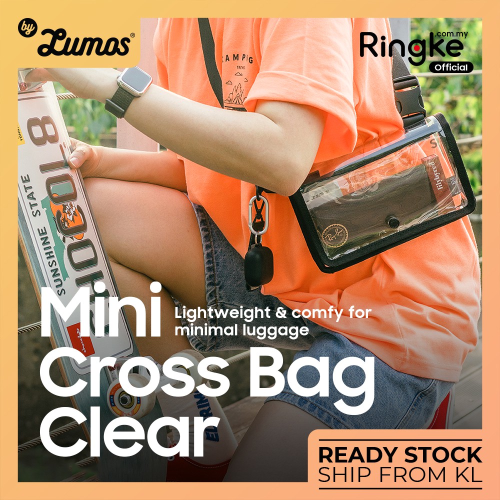 Ringke Mini Cross Bag Clear - Styles Crossbody Bag and Fanny Pack ...