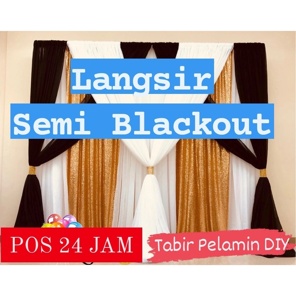 💥MURAH!💥TABIR PELAMIN💥 LANGSIR CURTAIN SEMI BLACKOUT VIRAL DRAPE ...