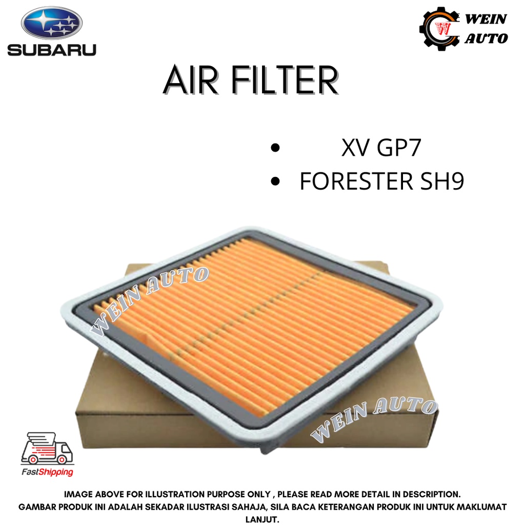 SUBARU GENUINE PARTS AIR FILTER FOR SUBARU XV GP7 , FORESTER SH9 ...