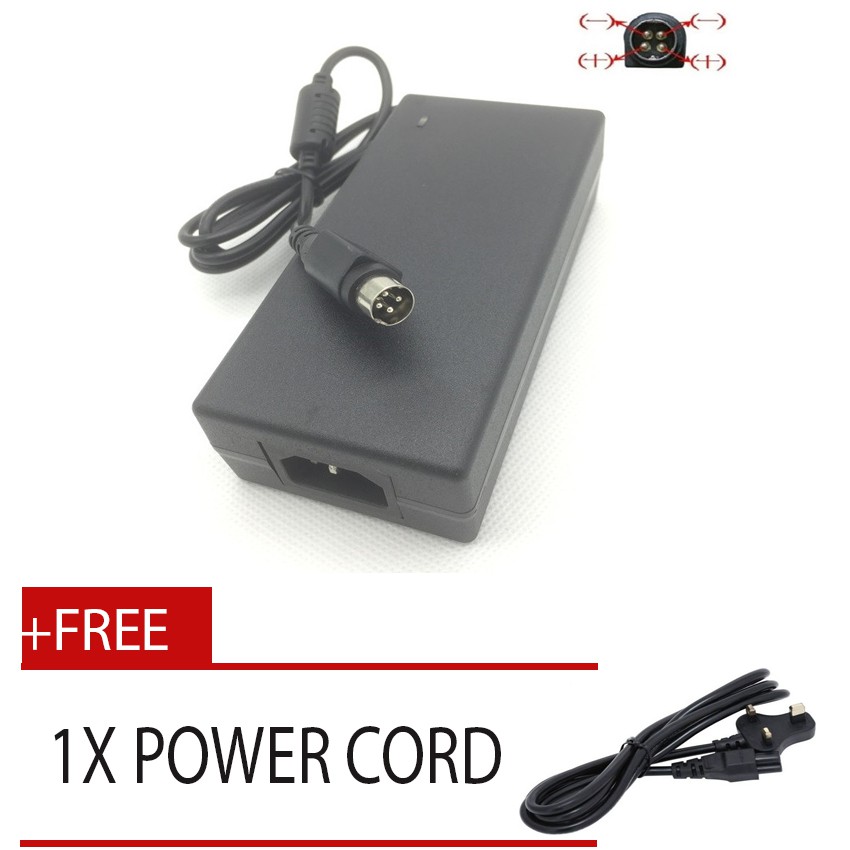 HIKVISION DVR 4Pin DC 12V 2A/12V 5A Regulated Switching Power Adapter ...