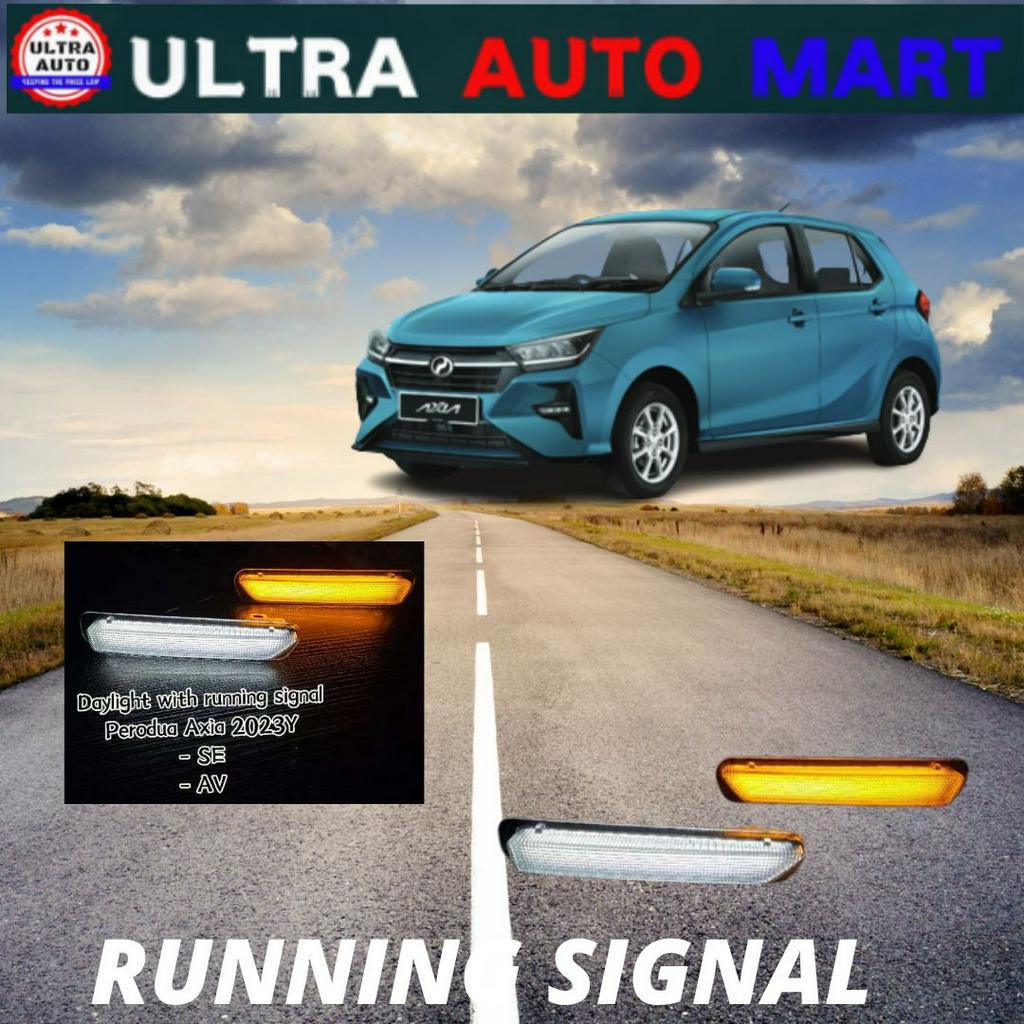 PERODUA AXIA SE AV 2023 NEW DRL LED DAYLIGHT RUNNING LIGHT FOG LAMP ...