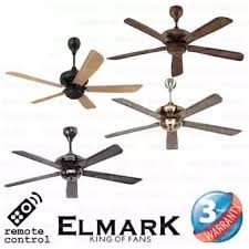 ELMARK El 921 / 520 54 INCH Ceiling Fan With Remote Control AC MOTOR 3 ...
