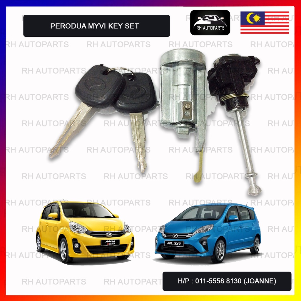 Perodua Myvi 2005-2010 Key Set Starter Switch Kunci Start Kereta Lock ...