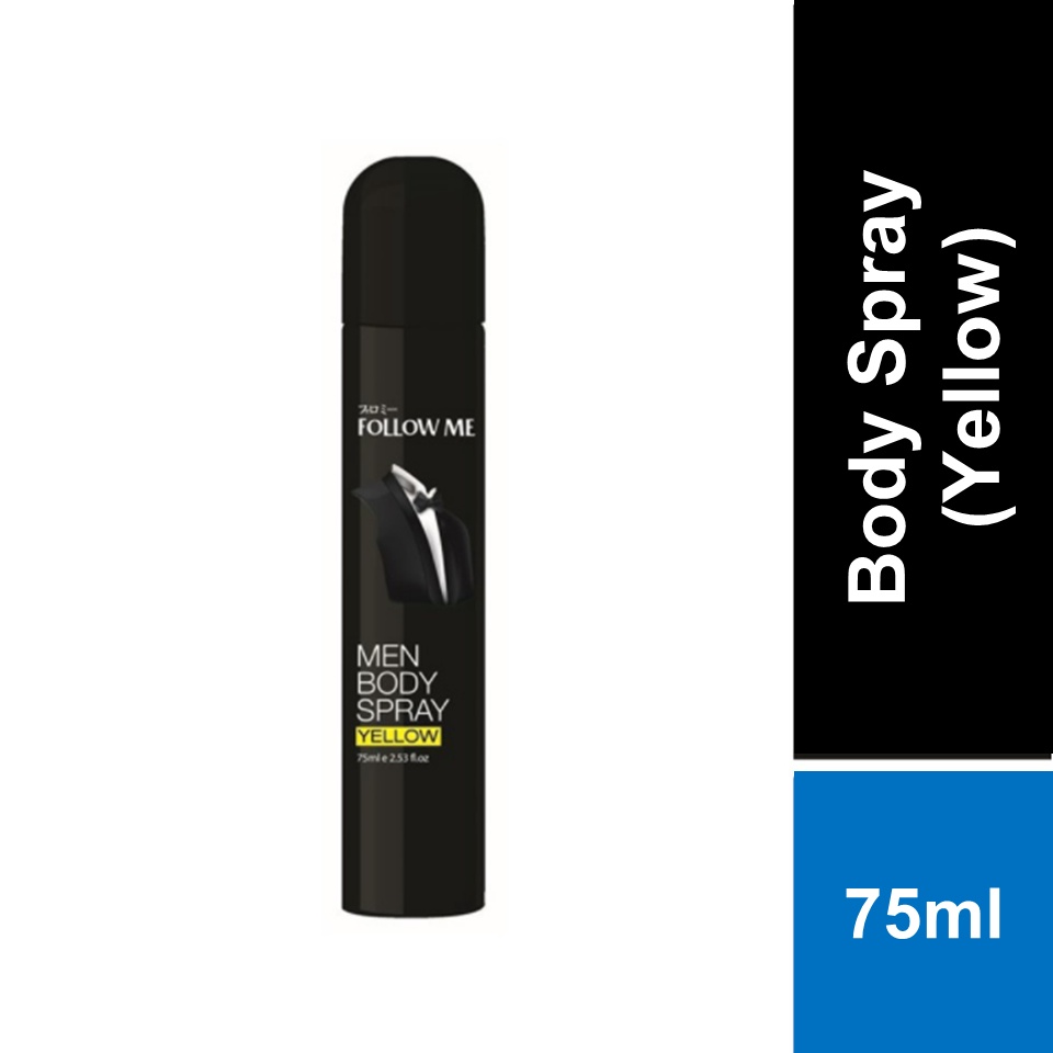 Follow Me Men Body Spray Yellow 75ml | Shopee Malaysia