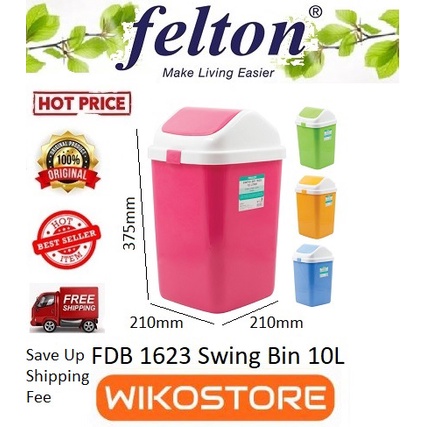 Hot Sales / Save RM5.00 Shipping [Wikostore] Felton FDB1623 Swing Bin ...
