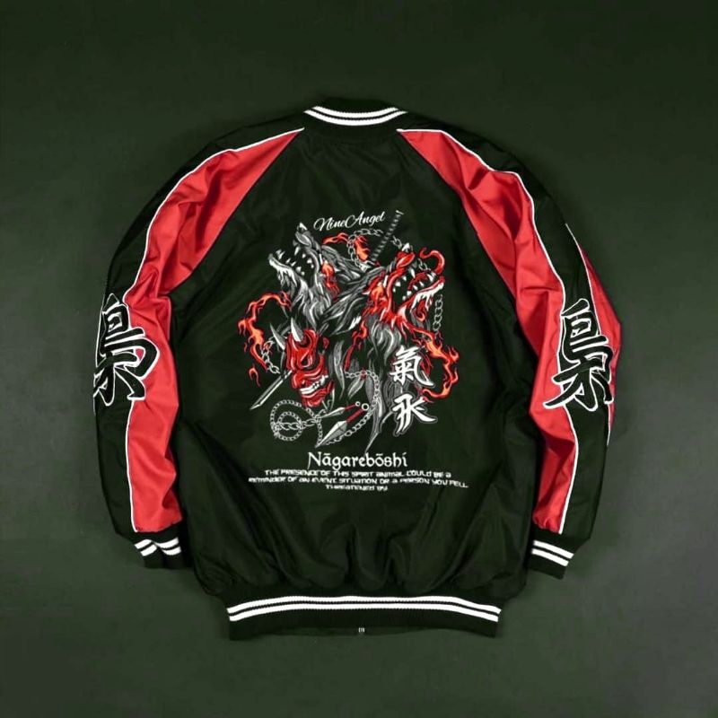 Sukajan Baseball Varsiti Red Dragon Jacket Japan Latest Culture Premium ...