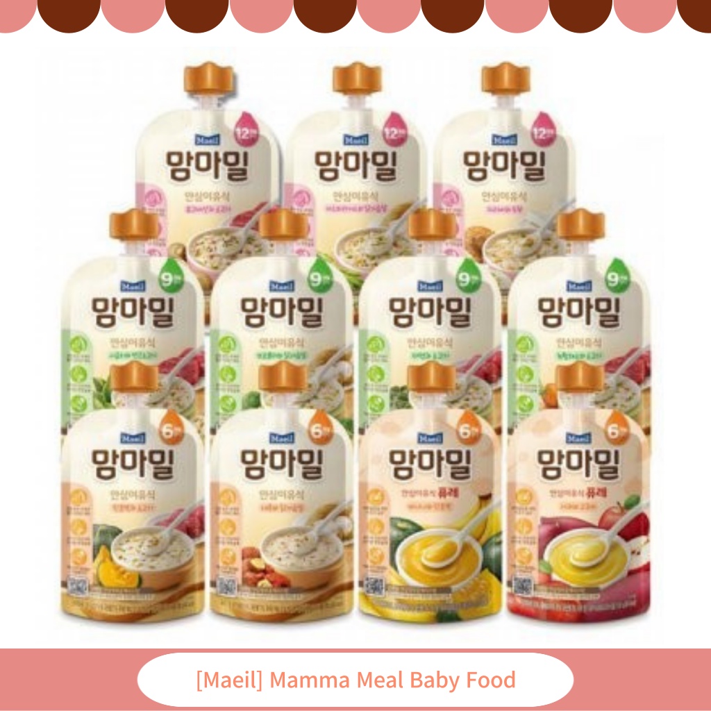 [Maeil] Mamma Meal Baby Food Puree/Porridge / Korean Baby Food Korean ...