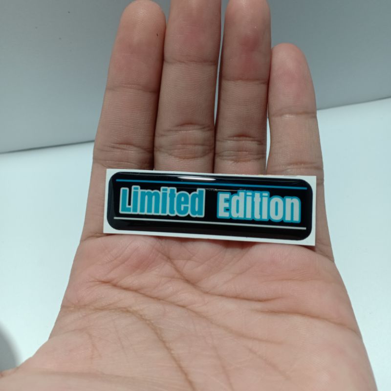 Limited edition flexible resin logo embossed sticker Emblem | Shopee ...
