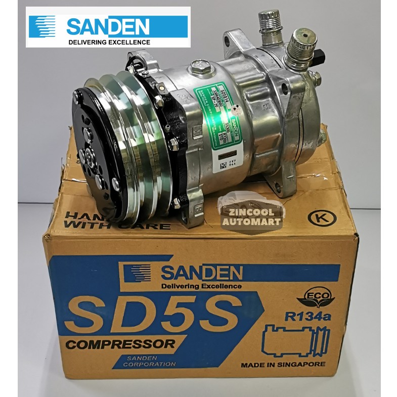 📣 Univesal SD 508 12v / 24v Air Cond Compressor 💯% Original SANDEN ...
