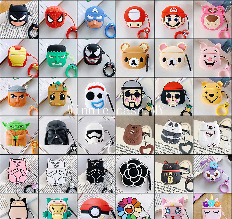 Compatible for AirPods Case InPods 12 Cartoon Animal Silicone Soft ...