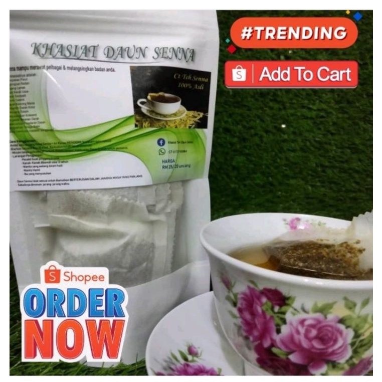 TEH SENNA - 20 UNCANG[ READY STOK ] 💥 💥100% ASLI 💥 TEH KURUS DETOX Teh ...