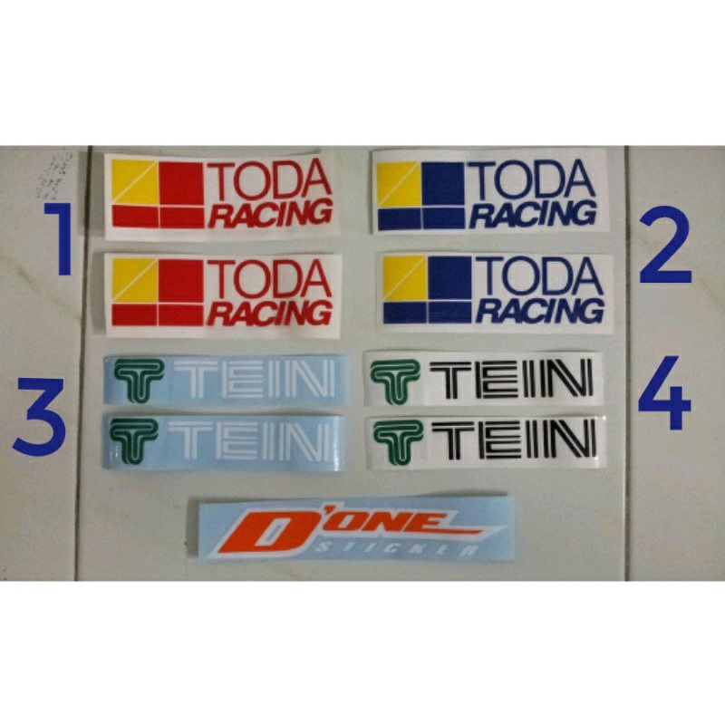 TODA STICKER (1 pcs) Tein Sticker HONDA EF9 EG8 EG9 EK EK9 CIVIC FERIO ...