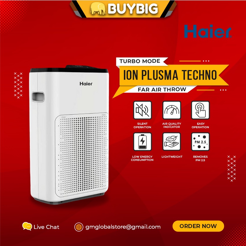 Haier Smart WiFi Air Purifier PM2.5 Filter & Pollutants such as ...