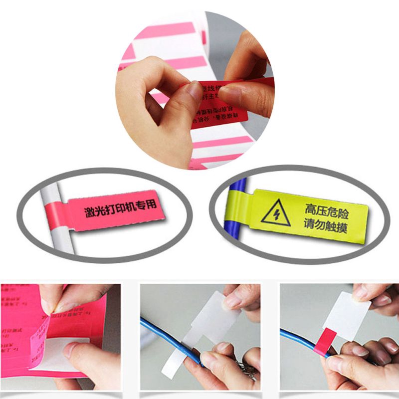 30Pcs Cable Labels Sticker Waterproof Identification Tags Work with ...