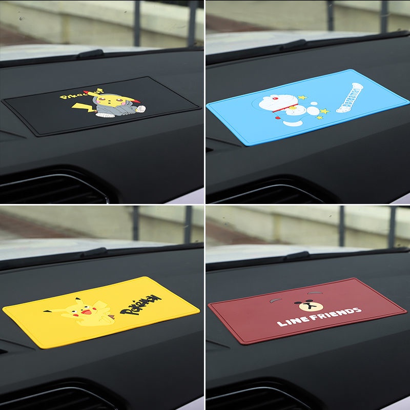 Car anti-slip car interior accessories storage pad dashboard cute ...