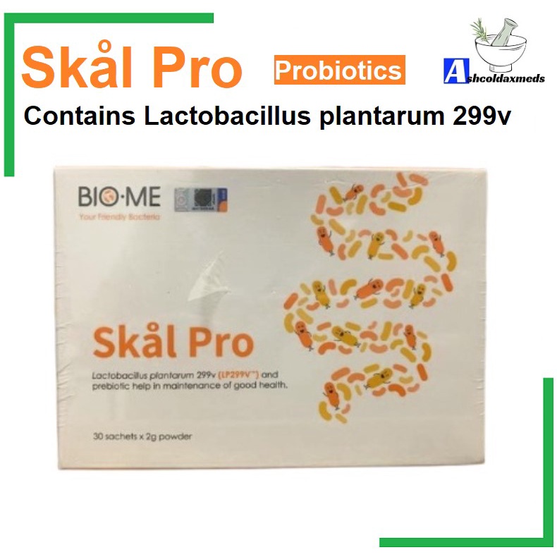 BIOME SKAL PRO LACTOBACILLUS PLANTARUM 299V (LP299V) 30'S/BOX or 10S ...