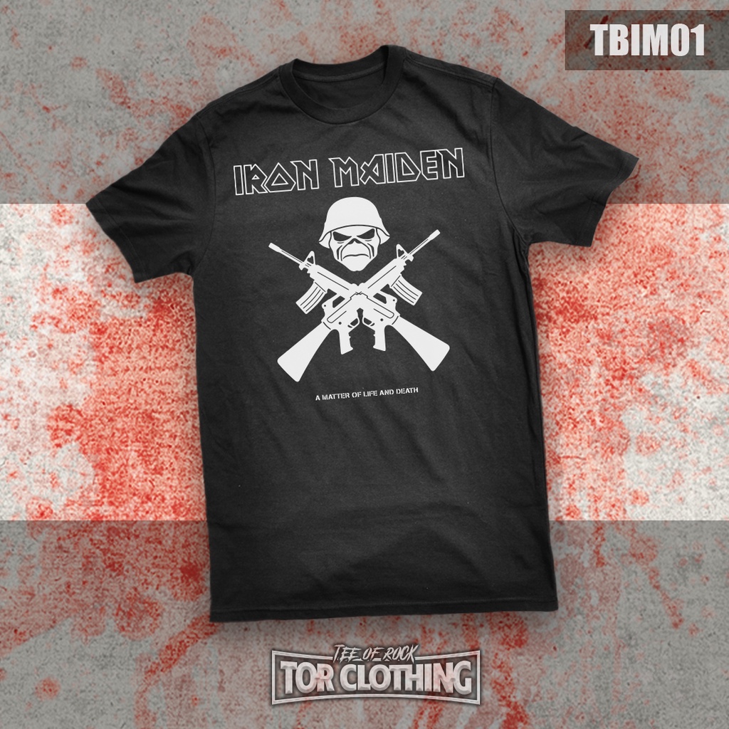 T-shirt Iron Maiden - A Matter Life And Death - Logo - Band Rock ...