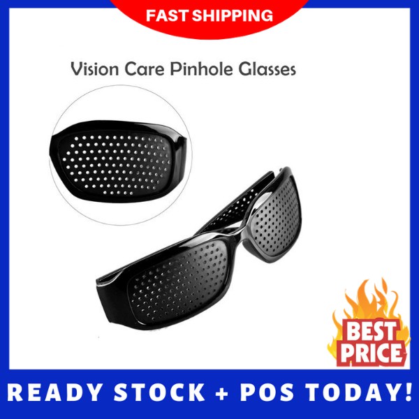 💥CLEAR STOCK💥Cermin Mata Terapi | Pinhole Glasses Anti-Fatigue Man ...