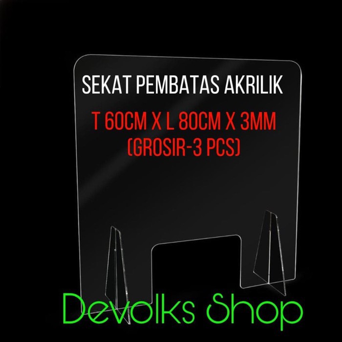 Acrylic TABLE PARTITION / DIVIDER THICK 60x80x3MM TABLE DIVIDER ...