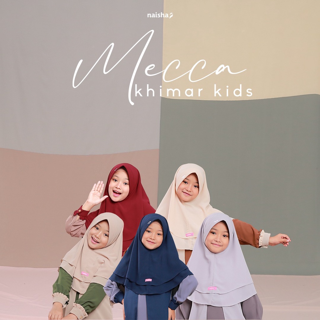 Mecca Khimar Anak by Dannisofficial/Mecca Family Set/Khimar Anak/Bergo ...