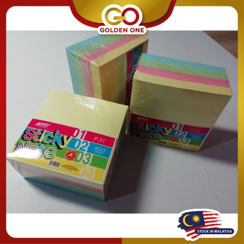 ASTAR STICKY NOTE PASTEL P31 (400 SHEET ) | Shopee Malaysia
