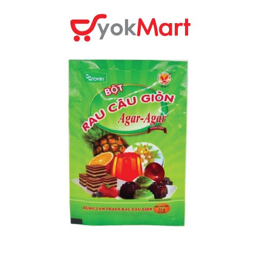 [HALAL] Vietnam Rovin Agar-Agar Powder 25g (BỘT RAU CÂU GIÒN ROVIN ...