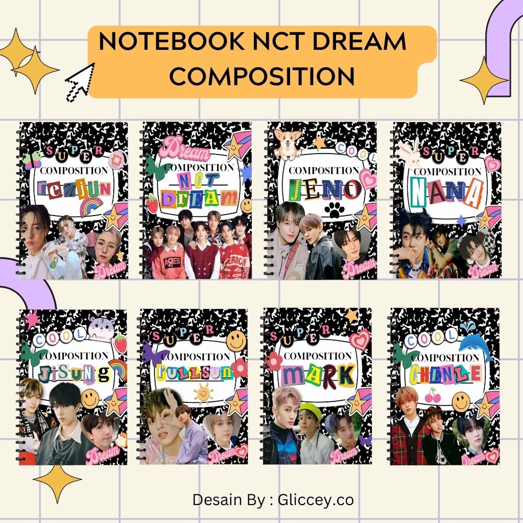 NOTEBOOK NCT DREAM COMPOSITION SERIES || BUKU NCT | Shopee Malaysia