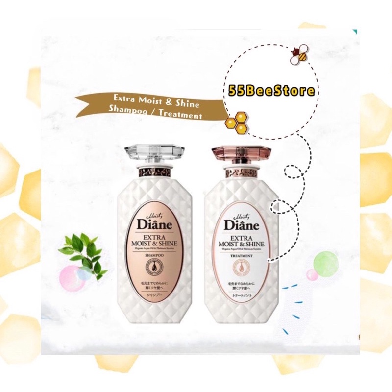 MOIST DIANE Extra Moist & Shine Shampoo / Treatment 450ML | Shopee Malaysia