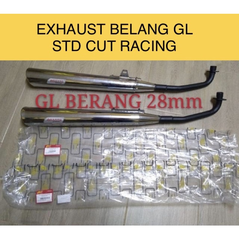EX5 EXHAUST MUFFLER EKZOS RACING STANDARD CUT BELANG GL FOR EX5 DREAM ...