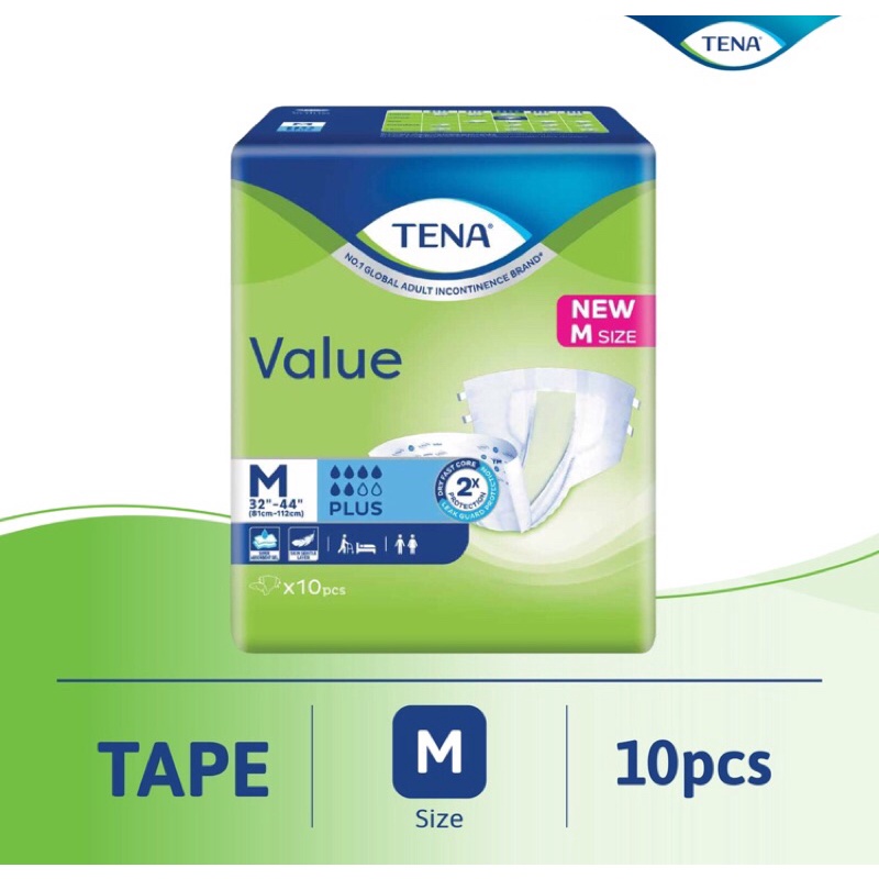 TENA Value Plus M10s/L8s/XL8s | Shopee Malaysia