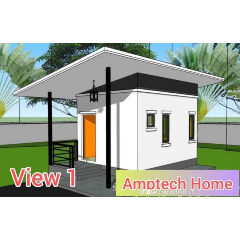 PELAN RUMAH STUDIO (LANTAI 20'x14') 280KPS ((BACA DESCRIPTION ...