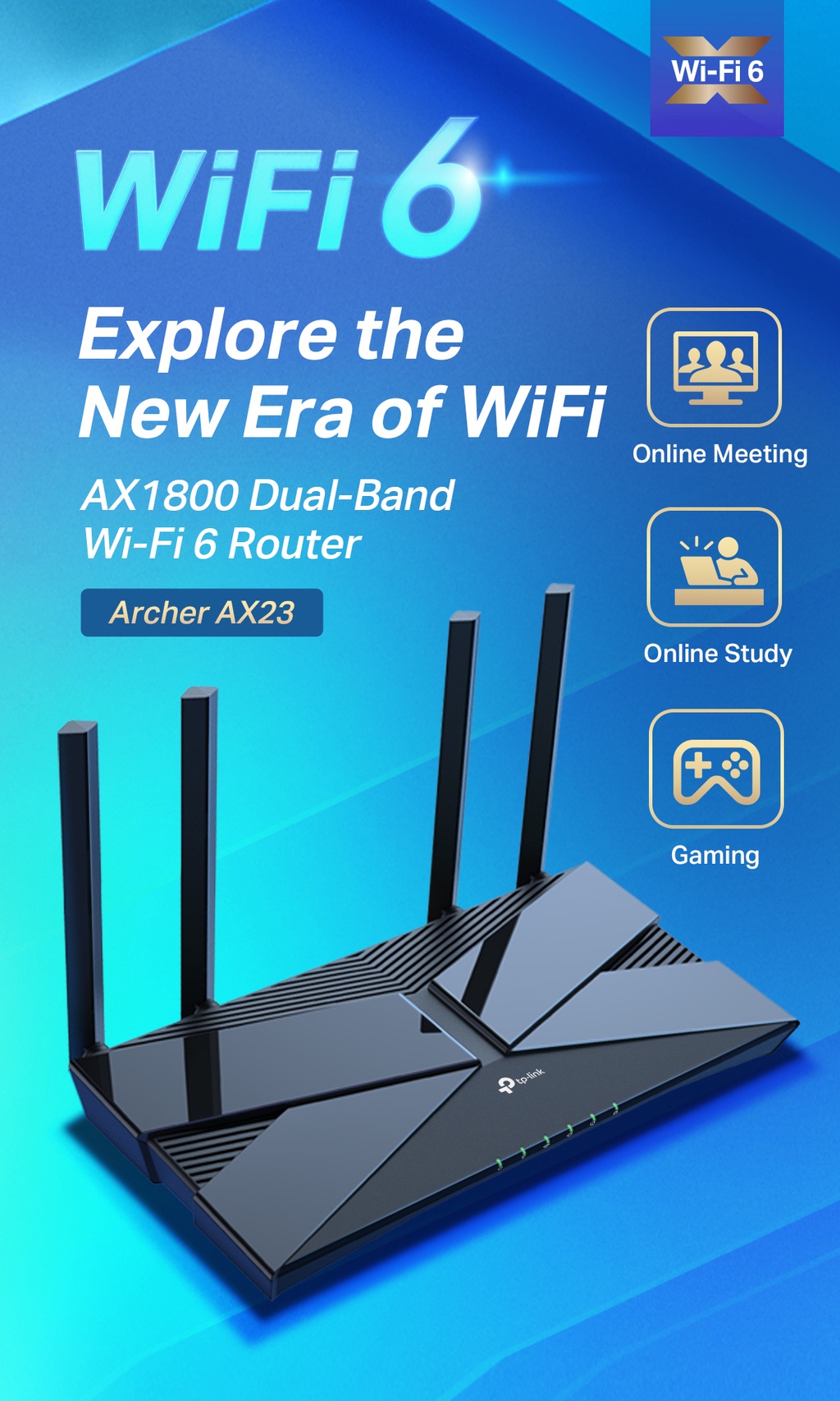 TP-Link Onemesh Archer AX23 - AX1800 Dual-Band Wireless AX WiFi 6 ...